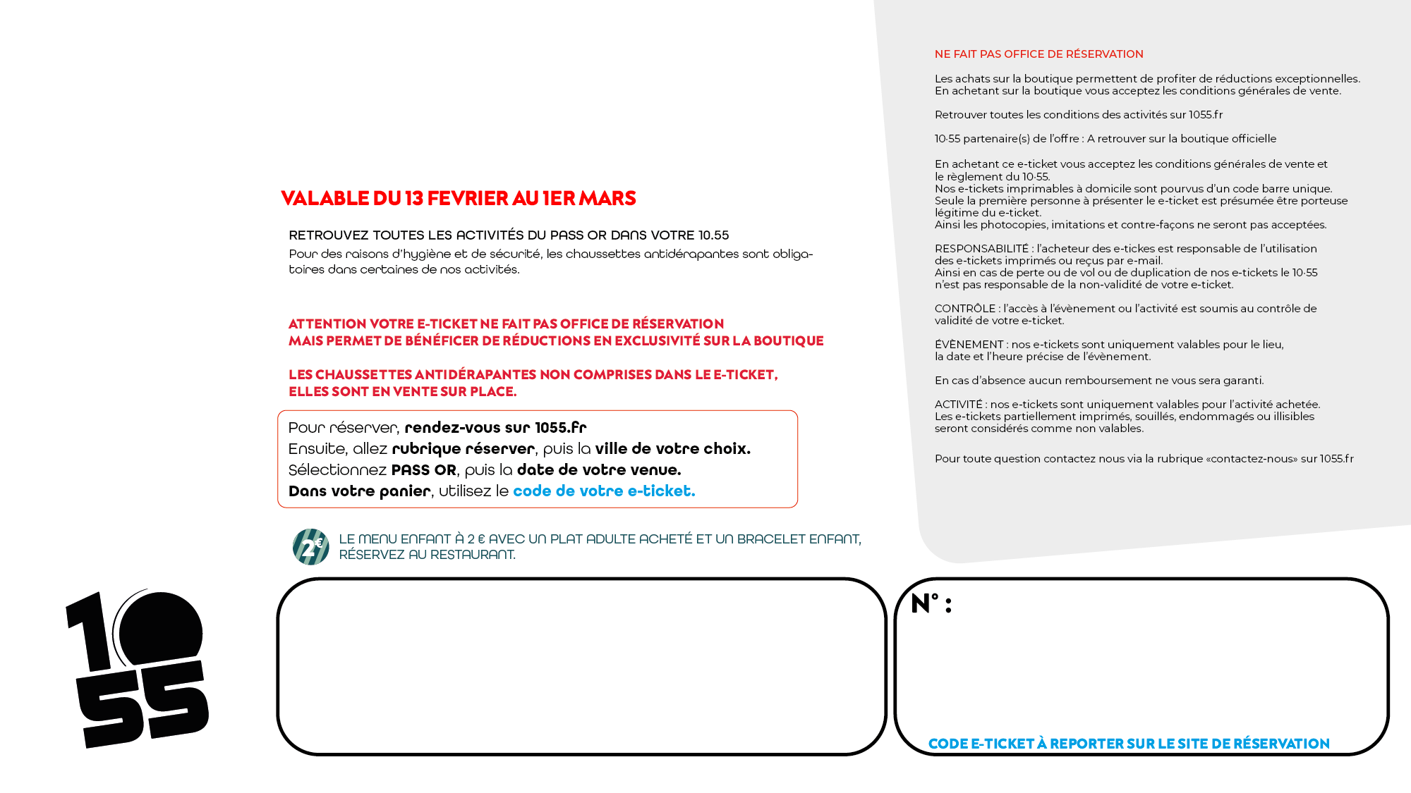 Pass Or Carnaval | Ticket Vacances 2026 | B - La boutique 1055